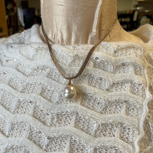Majorica | Jewelry | Majorica Designer Pearl Necklace White Pearl On ...